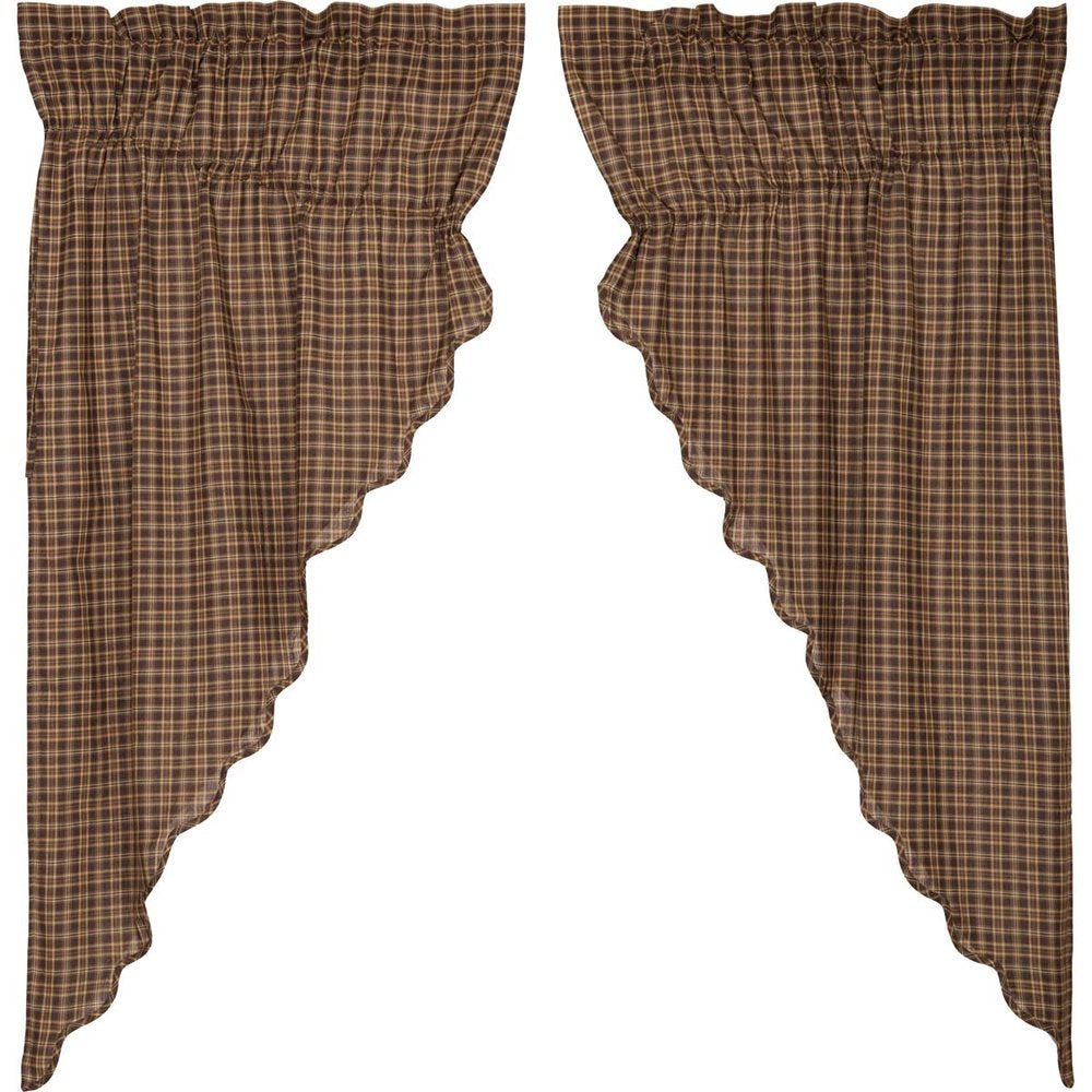 VHC Prescott Scalloped Rustic & Lodge Prairie Curtain Set – Pine Valley ...