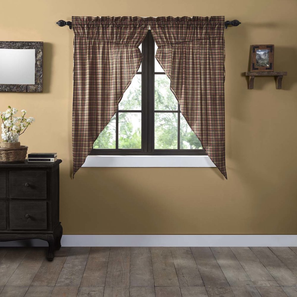 VHC Crosswoods Lined Primitive Prairie Curtain Set – Pine Valley Quilts