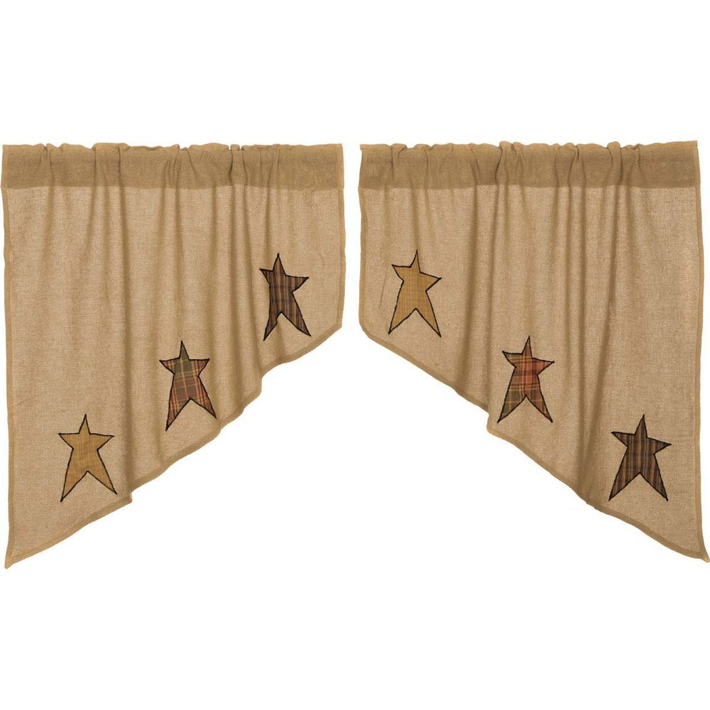 VHC Stratton Burlap Applique Star Primitive Swag Set – Pine Valley Quilts